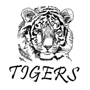 Tiger Mascot With Lettering - HotDiggityDog